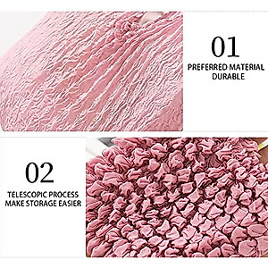 Oaiyeie 3PCS Magic Stretch Bag Pleated Bag,Portable Foldable Handheld Pleated Bag, Reusable Grocery Bags (3PCS-A)