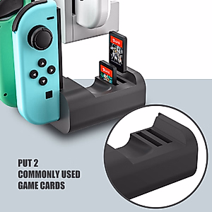 ECHZOVE Joy Cons Charging Station, Switch OLED Controller Charger White, Remote Charger Compatible with Switch and Switch OLED