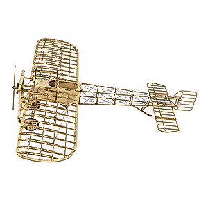 Balsa Wood Airplane Kits DIY Bleriot Wooden Models Aircraft, Laser Cut Balsa Wood Plane Kits to Build for Adults, Perfect 3D Wooden Puzzles Airplane Model Kit for Home Decor Collection Birthday