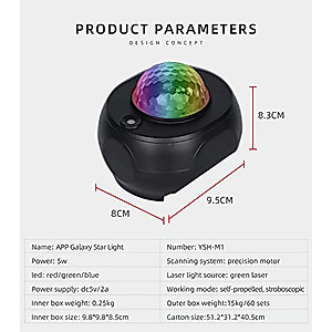 Projector Starry Sky, Adult Playroom, Bluetooth Projector, Kids Night Light Projector,Home Theater Decoration