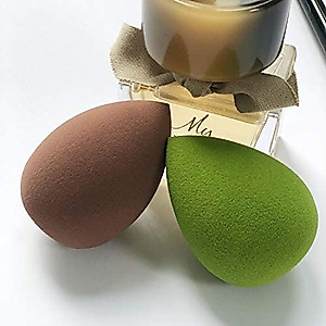 TONSNY beauty sponge Makeup Sponge for Foundations, Cosmetics Beauty Sponge and Vegan Makeup Sponge - For Powder, Cream or Liquid 2 Piece