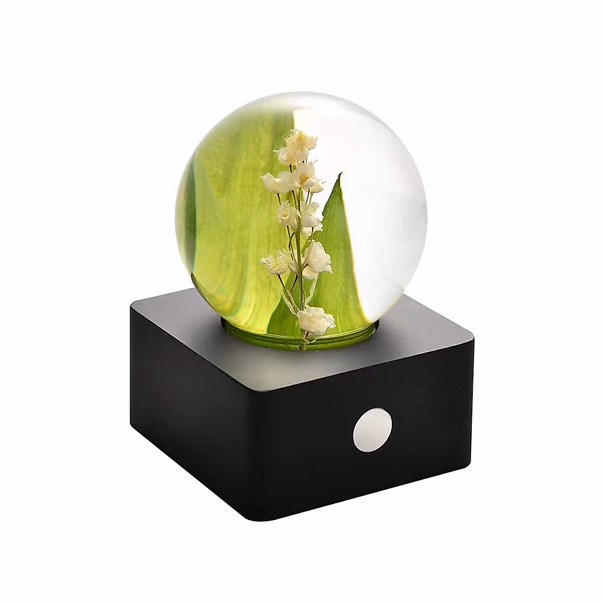 MISS LI GARDEN Forever Flower Special Edition,Lily of The Valley, White Base, Elegant Present for Girlfriend Wife Mom Women Enchanted Birthday Anniversary Wedding Home Décor