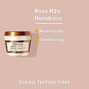 Mizani Hairdress Rose H2O | Conditioning Hairdress | Relieves Itchy Scalps | for All Hair Types | 8 Oz