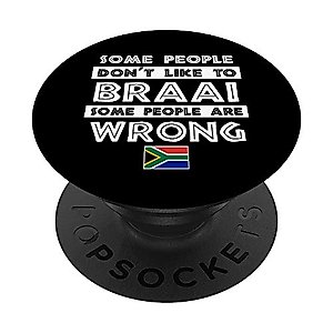 Like To Braai Funny South Africa Family BBQ Gift PopSockets PopGrip: Swappable Grip for Phones & Tablets