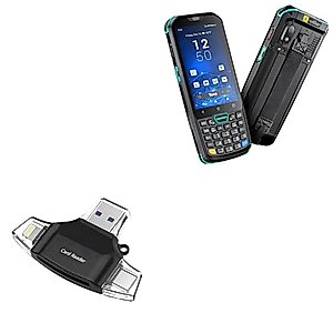 BoxWave Smart Gadget Compatible with Tera Android 11 Barcode Scanner (P400) - AllReader SD Card Reader, microSD Card Reader SD Compact USB - Jet Black