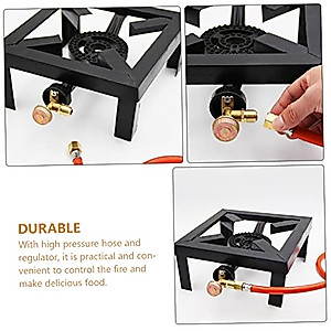 BESPORTBLE Gas Stove Outdoor Gas Burner Gas Bbq Portable Stove Burner 1 Set Single Burner Outdoor Stove Bbq Propane Stove Outdoor Gas Cooker Propane Single Burner Propane Stove Propane Burner