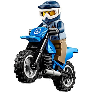 City Mountain Dirt Road Pursuit Police Building Set, Police 4x4 Toy Car & Buggy, Police Toys for Kids