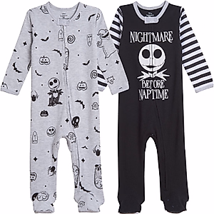 Disney Nightmare Before Christmas Newborn Baby Boys Footed Coverall 6-9 Months