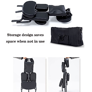 oiakus Tattoo Chair Folding Massage Chair, Professional Adjustable Massage Therapy Chair, Scraping Chair with Carry Bag, for Physiotherapy Beauty Salon