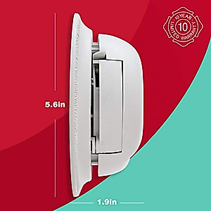 First Alert BRK SC9120LBL Hardwired Smoke and Carbon Monoxide (CO) Detector with 10 Year Sealed Battery Backup , White