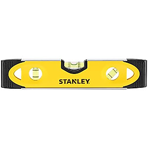 Stanley 0-43-511 Spirit level "Torpedo" of plastic/aluminum, Black