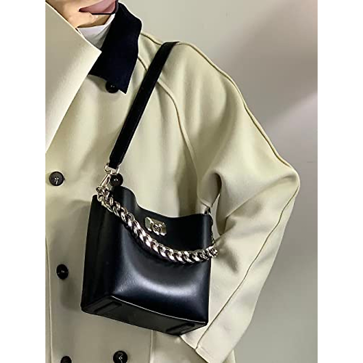 UUCOMOO Purses for Women Vegan Leather Bucket Bag Women's Crossbody Handbags for Women Shoulder Bag Tote Bag