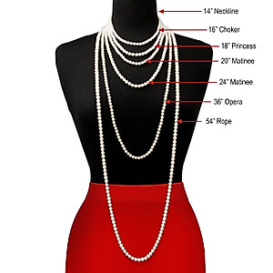 Sterling Silver 7.0-8.0mm White Cultured Freshwater Pearl Strand Necklace,20"