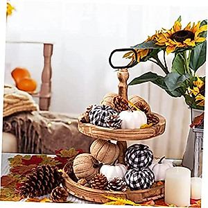 Garneck 24 Pcs Thanksgiving Pumpkin Harvest Pumpkin Decorations Lifelike Harvest Pumpkin Harvest Mini Pumpkin Harvest Fall Pumpkins Pumpkin Table Artificial Rope Fake Decoration