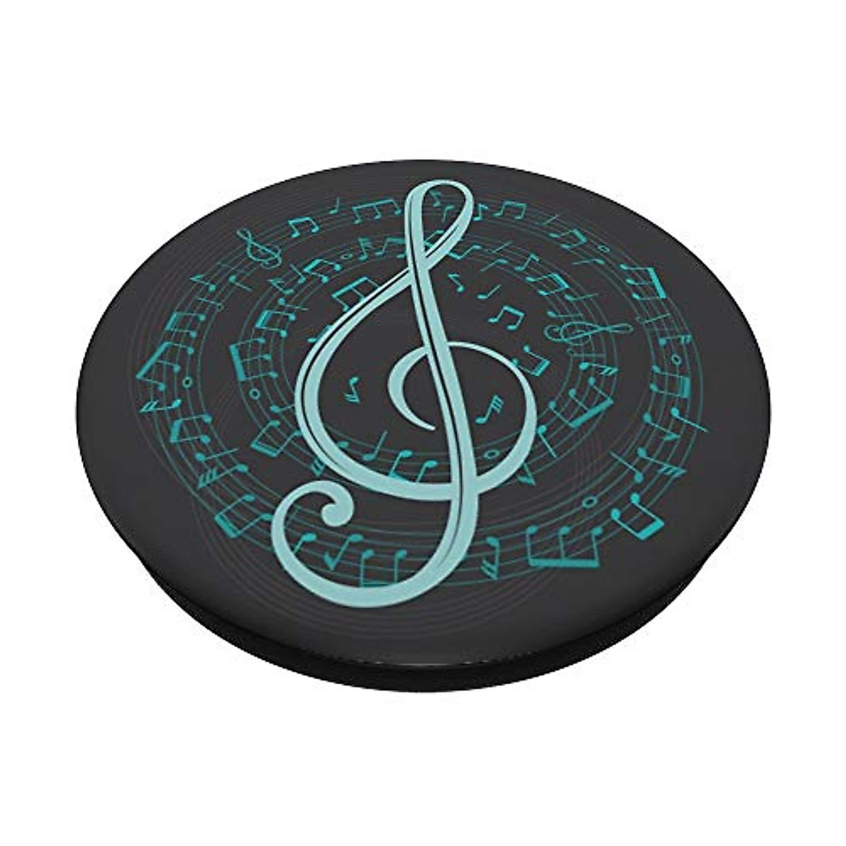 Treble Clef with Spiral Music Notes PopSockets PopGrip: Swappable Grip for Phones & Tablets