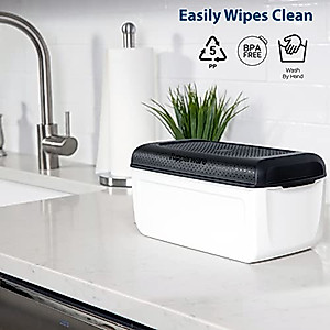 Tupperware Bread Saver- Storage Container & Bread Box for Bread, Pastries, Bagels & More, CondensControl- Moisture Control Technology, Keeps Bread Fresher Longer- 12.63" x 6.5" x 6"
