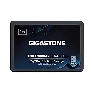 Gigastone 1TB NAS SSD Drive 24/7 Durable TLC High Endurance RAID Data Storage Network Attached Storage 2.5" SATA Internal Solid State Hard Drives