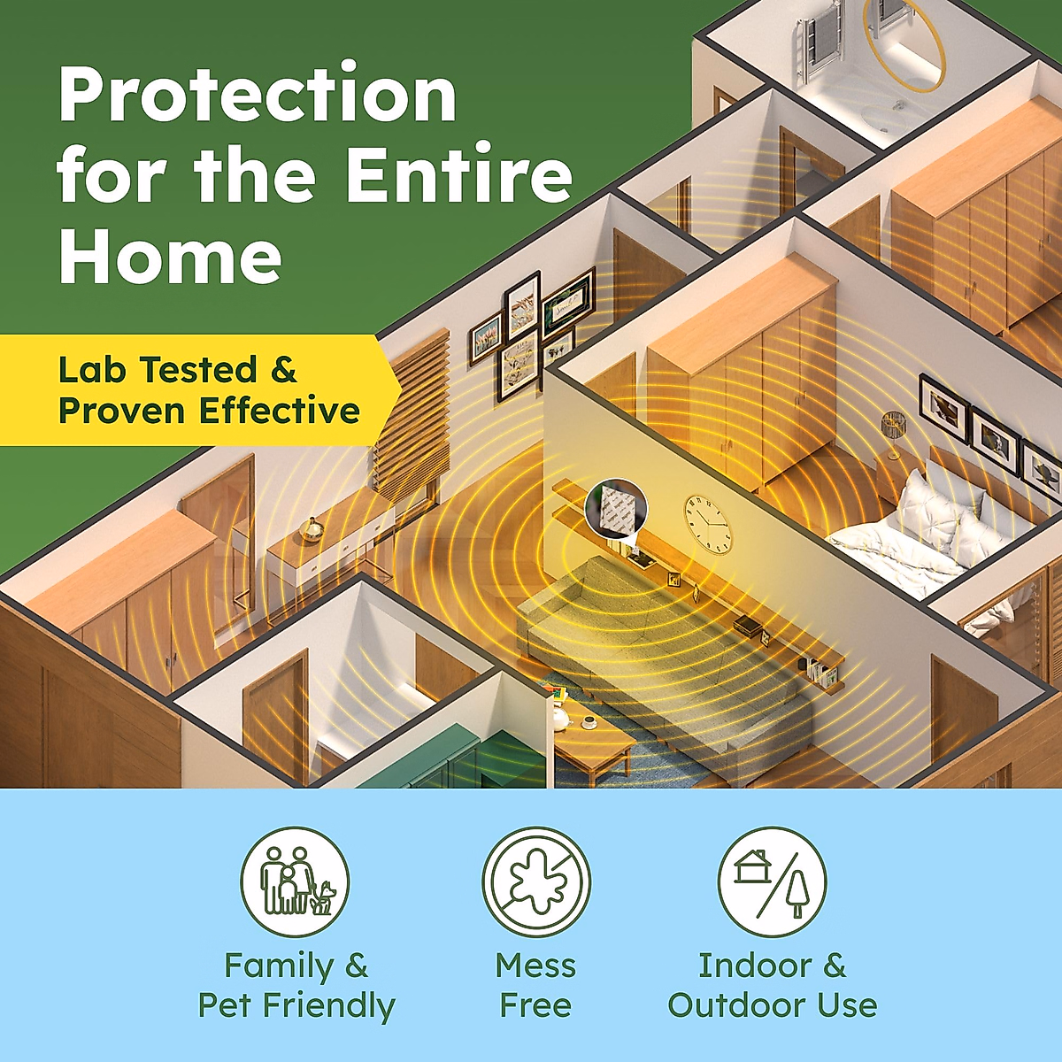 BugMD Vamoose Rodent Repellent Pouches (1 Pack, 4 Pouches) – Plant-Powered Rat Repellent, Mouse Deterrent, Indoor & Outdoor Mice Repellent, Best Mouse Repellent, Natural Rat & Mouse Repellent