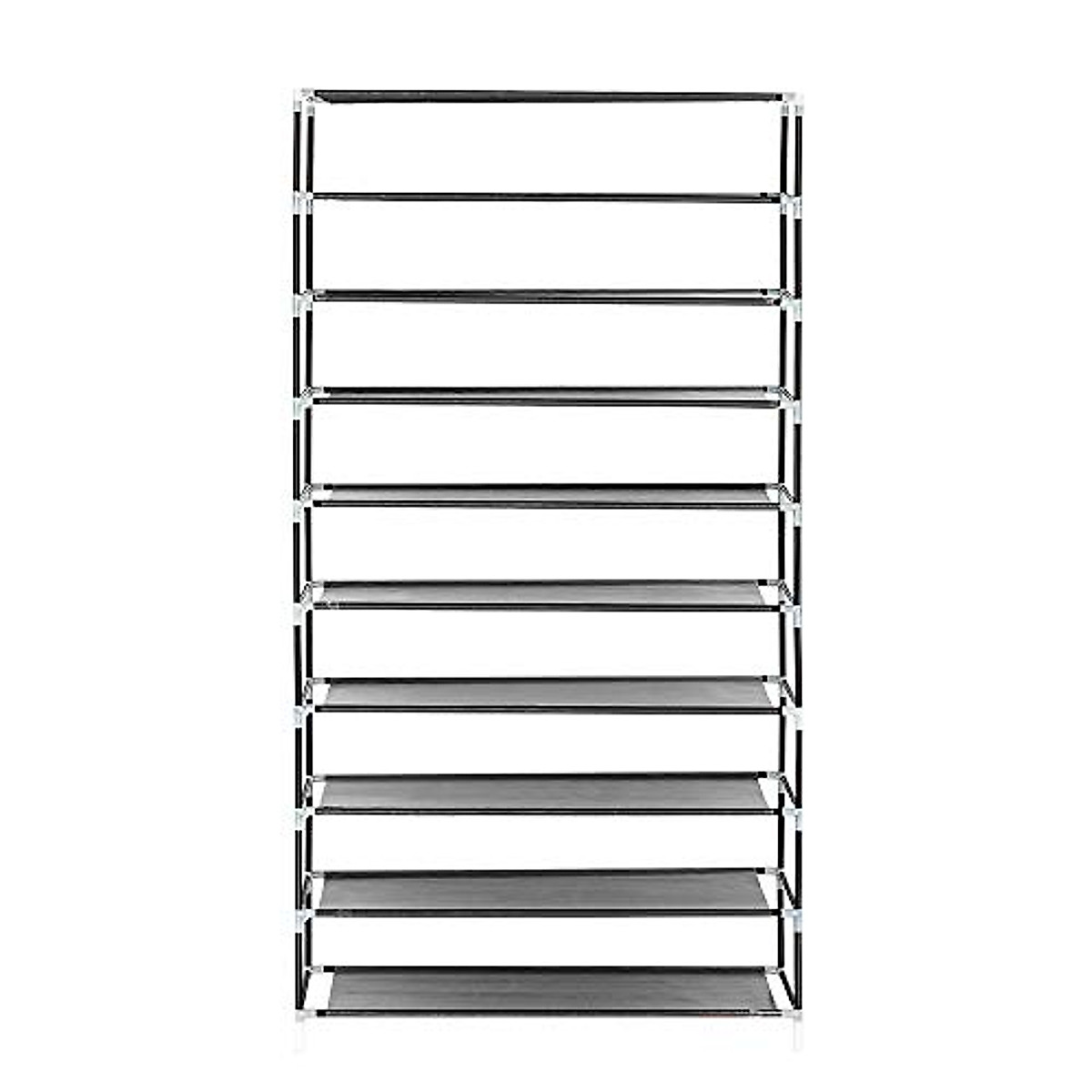 Extaum Shoe Rack for Entryway,Shoe Rack with Dustproof Cover Closet Shoe Storage Cabinet Organizer Gray 10 Tiers