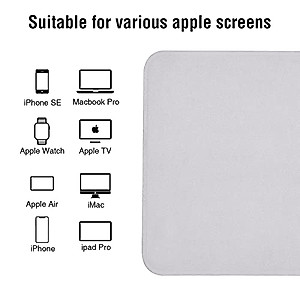 BlueSwan 2-Pack Polishing Cloth Compatible with Apple, MacBook, Camera and Other Electronics Screens, Microfiber Cleaning Cloth, Soft, Nonabrasive Material