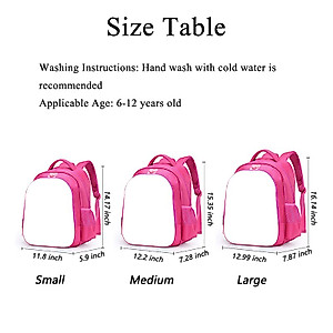 BingTangHuLu Encanto Kids Backpack Pink Cartoon Anime School Bag Cute Large Capacity Travel Bag for Girls