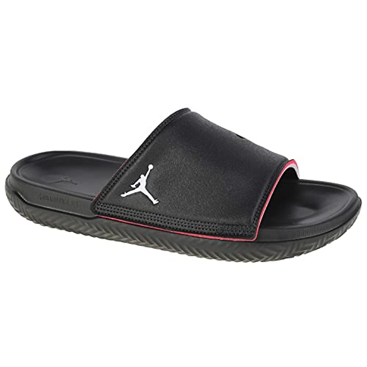 Nike Men's Jordan Play Slide Black-Photon Dust-University Red (DC9835 060) Sandals - Black Slides (us_footwear_size_system, adult, men, numeric, medium, numeric_8)