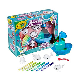 Crayola Scribble Scrubbie Pets Blue Lagoon Playset, Pet Toys For Girls & Boys, Gifts For Kids Ages 3+