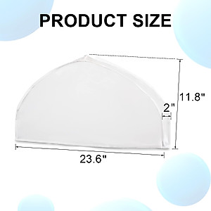 Merkaunis 50 Pcs Shoulder Covers Clothes Suit Garment Dust Covers, 23.6 x 11.8 Inch Extra Wide Garment Shoulder Covers Bag Breathable Shoulder Dust Cover for Coats, Jackets, Dress Closet Storage