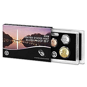 2019 S U.S. Mint 10-coin Silver Proof Set - OGP box & COA Proof