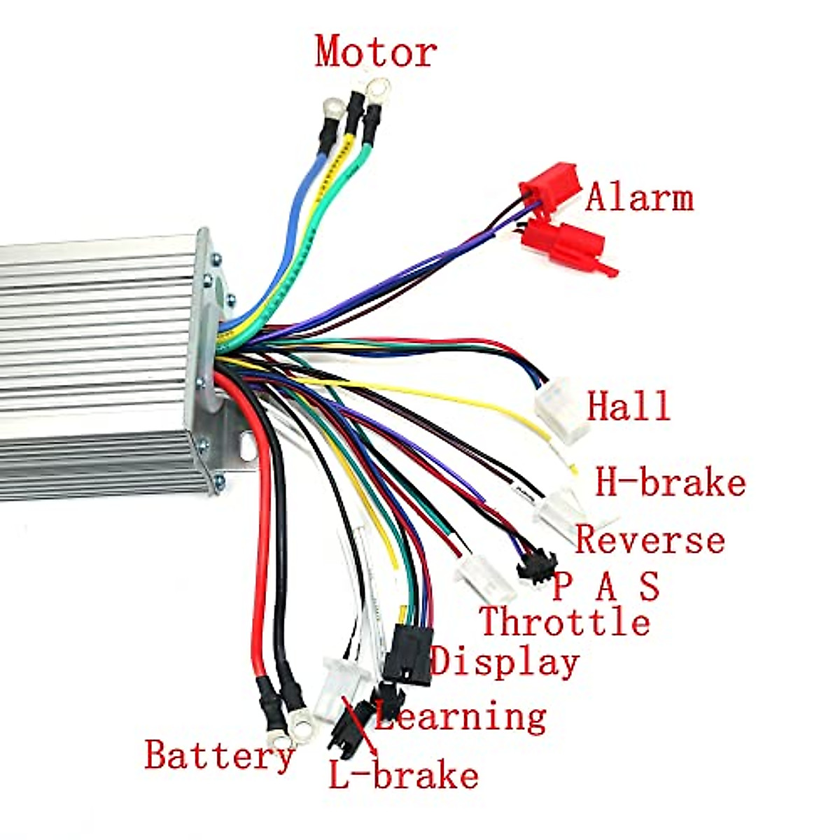 Bike Fender Dual Drive 36V/48V/60V 1000W BLDC Electric Scooter Controller E-Bike 2 pcs brushless Speed Driver and 1Pcs LCD Display one Set Mud Guards (Size : 36V Set)
