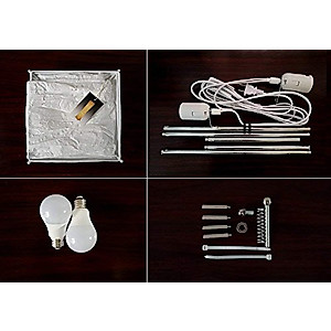 LEONC Design 65'' Creative LED Floor Lamp, Softlighting Minimalist Modern Contemporary with Fabric Shade & 2 Bulbs Floor Lamps for Living Room Bedroom Warm Atmosphere(Tyvek Dupont 10 x 10 x 65 inch)