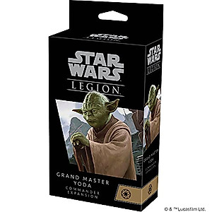Star Wars: Legion Grand Master Yoda COMMANDER EXPANSION - The Iconic Jedi Master! Tabletop Miniatures Strategy Game for Kids and Adults, Ages 14+, 2 Players, 3 Hour Playtime, Made by Atomic Mass Games