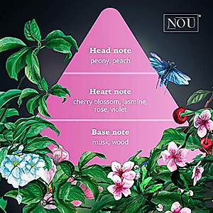 NOU Cherry Blossom Perfume – Floral Perfume with Sweet Fruity Notes – Natural Perfume for Women with Essential Oils – Fresh Smelling Perfume Cherry Blossom Perfume for Women – 1.7 fl oz EDP