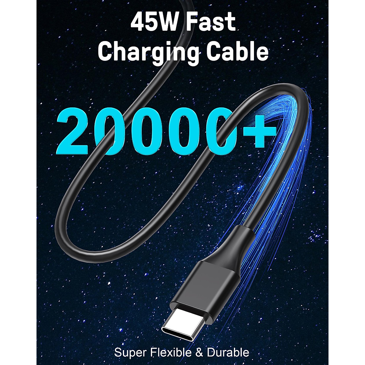 45W USB C Chromebook Charger Replacement Compatible with HP, Dell, Lenovo, Acer, Asus, Samsung, Google Type C Laptop Charger, Hp Chromebook X360 11 13 14 14A HP Spectre X360 13 Elite X2 Power Cord
