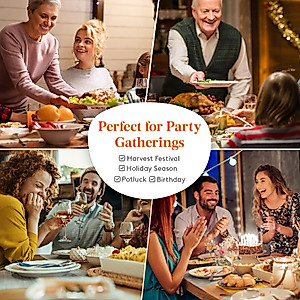 Lifewit Duo Insulated Casserole Carrier for Hot or Cold Food, Lasagna Holder 2 Compartments, Thermal Lunch Tote for Potluck Parties Cookouts, Fits 9"x13" Casserole Dish, Gray