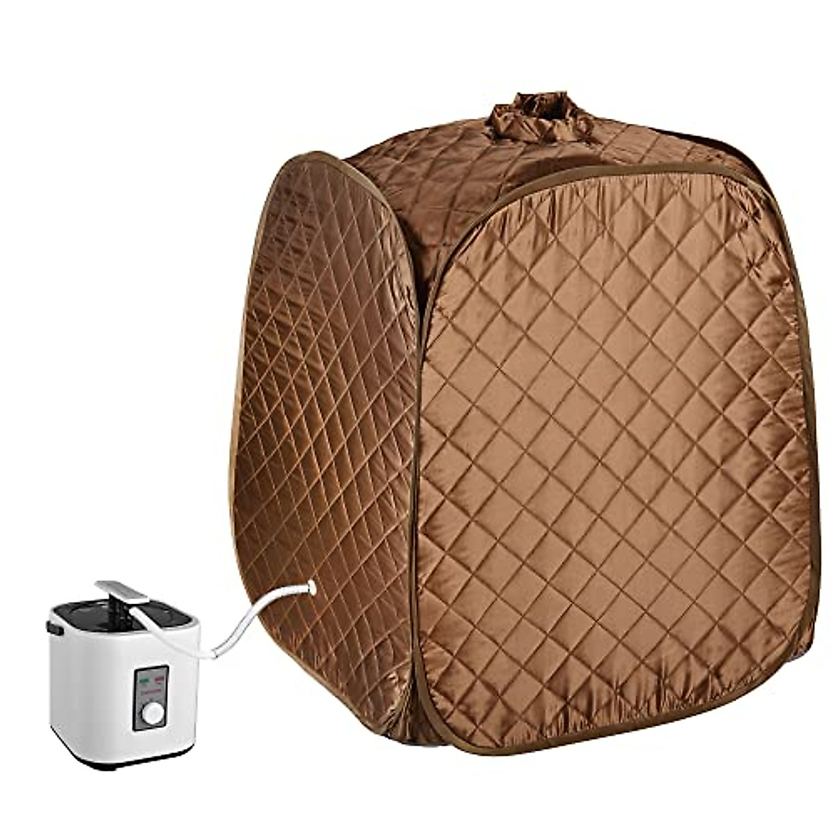 AW 2L Portable Steam Sauna Spa Folding Tent Timer Fast Fold with Steam Generator for Home Relax Detox Therapy Personal Spa Home with Carry Bag