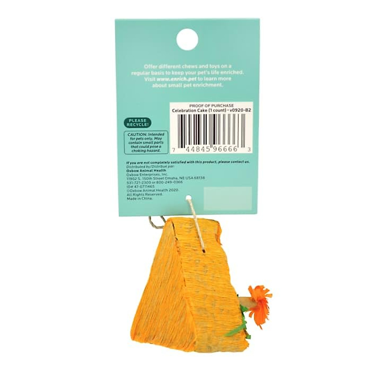 Oxbow Enriched Life Celebration Cake for Guinea Pig, 0.03 lb.