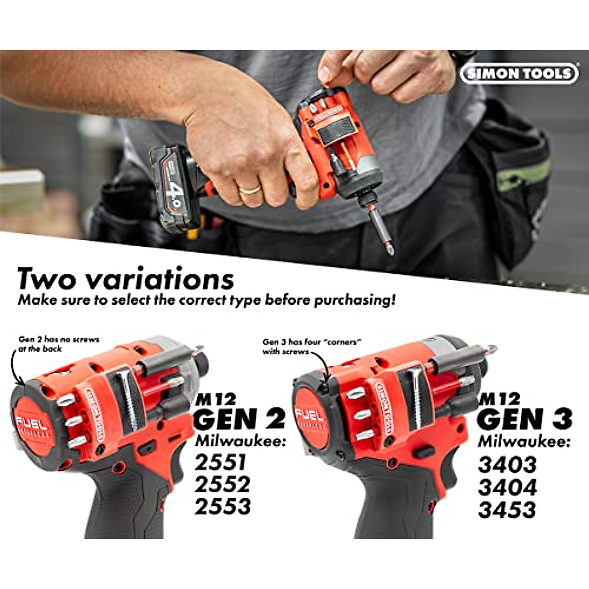 M12 Bit Holder for Milwaukee | Milwaukee Bit Holder for M12 Surge Impact Driver and Drill | Magnetic Bit Holder for M12 | Milwaukee Tool Accessories