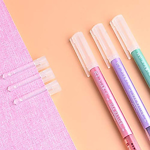 Mifuner 0.38mm 6 Colors Extra Fine Point Pens Liquid Ink Pen Rolling Roller ball Quick-drying Ink for Home Office