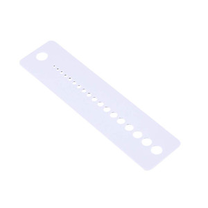 Natudeco US UK Canada Sizes 2-10mm Sewing Ruler Patch Work Ruler Clear Sewing Ruler Plastic Knitting Needle Gauge Ruler Inch cm Sewing Tools for Sewing Measurement