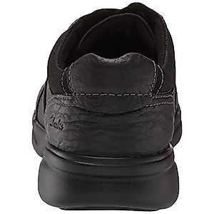 Clarks Men's Bradley Walk Oxford, Black Tumbled Leather, 11 Wide