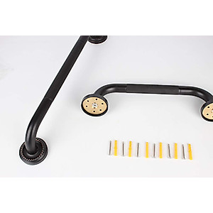 700Brass 12-Inch Grab Bar Featuring Anti-Slip Handrail, Solid Brass, Oil Rubbed Bronze, Heavy-Duty Construction Armrest, Bathroom Bathtube Shower Safety Rail