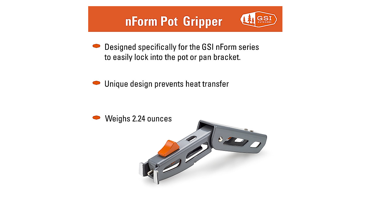 GSI Outdoors nForm Pot Gripper for Stylish Camping & Cooking