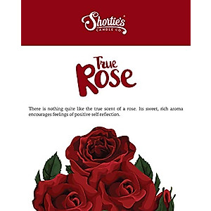 Shortie's Candle Company True Rose Soy Wax Melts - Natural - Made with 100% Soy and Essential Fragrance Oils - Phthalate & Paraffin Free, Vegan, Non-Toxic