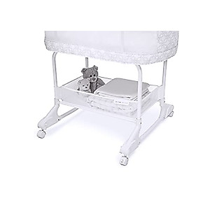 Delta Children SleepCool Rocking Bassinet with Airflow Mesh, Fresco