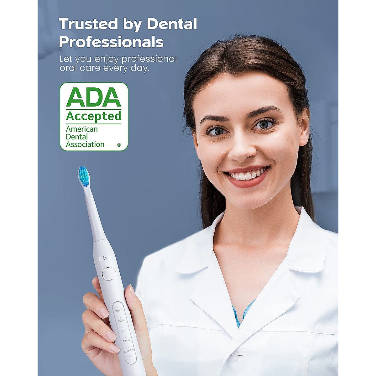 Bitvae Toothbrush and Water Flosser Combo, Teeth Cleaner Set, 5 Optional Modes and 8 Brush Heads Whitening Toothbrushes, 3 Modes and 6 Jet Tips Oral Irrigator, 4 Hours Charge for 30 Days Use