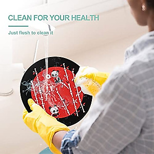 Zombie Pandas Cutting Board Tempered Glass Chopping Board for Kitchen Hotel