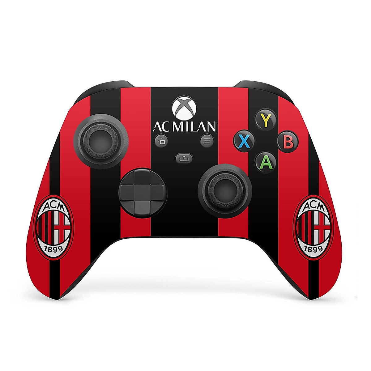 Head Case Designs Officially Licensed AC Milan Home 2021/22 Crest Kit Vinyl Sticker Gaming Skin Decal Cover Compatible with Xbox Series X Console and Controller Bundle