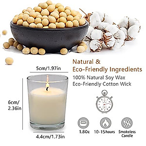 Kingyo 12 Pack White Unscented Clear Glass Filled Votive Candles-12 Hour Burn Time- Perfect for Wedding Receptions, Christmas, Party Favors & More