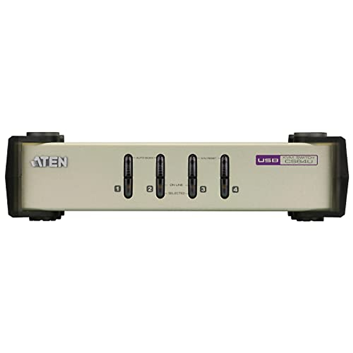 ATEN CS84U 4-Port PS/2-USB KVM VGA Switch - Control up to 4 VGA Computers for Windows, Linux, Mac, and Sun